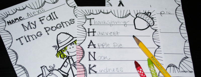 Fall Time Acrostic Poems + Freebie • Laugh Eat Learn
