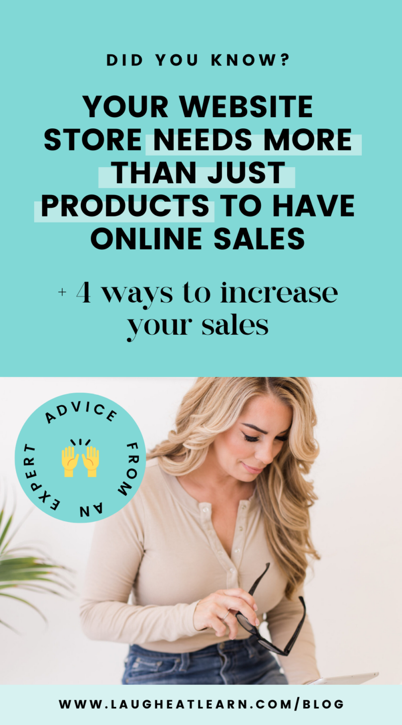 4 Ways to Increase Online Sales on Your Website • Laugh Eat Learn