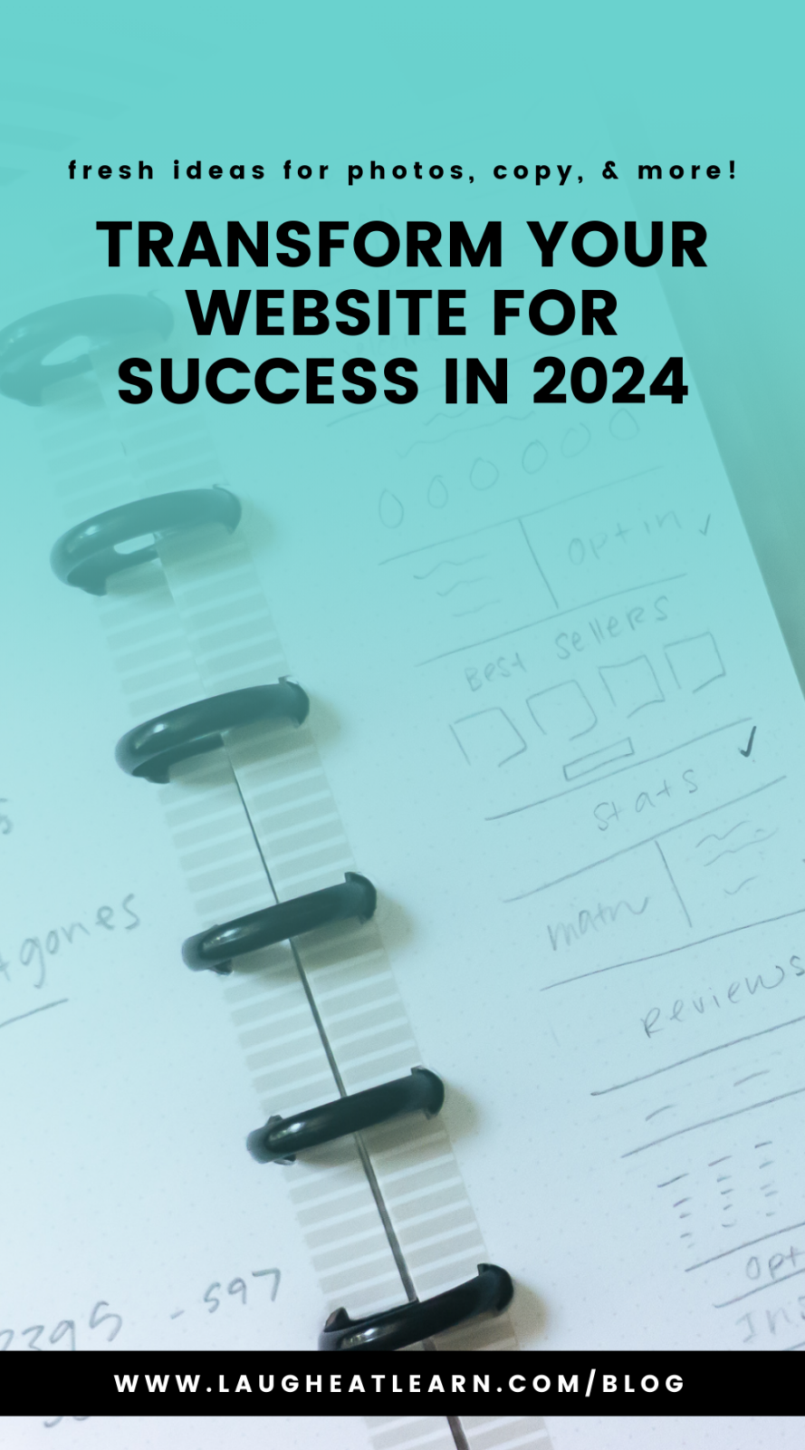 pin 1_ how to do a website refresh for 2024 • Laugh Eat Learn